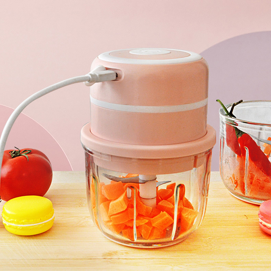 Baduglobal.ro Mini tocator de usturoi electric Tocator de carne Tocator ...