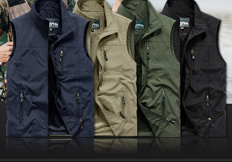 Badu.bg Мъжки елек с джобове и цип - Badu.bg