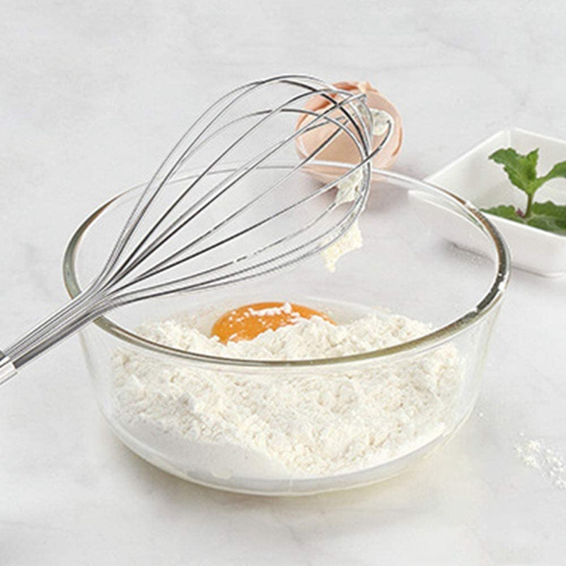 Badu Bg Миксер за смесване и тесто бъркалка от неръждаема стомана тел за разбиване на яйца