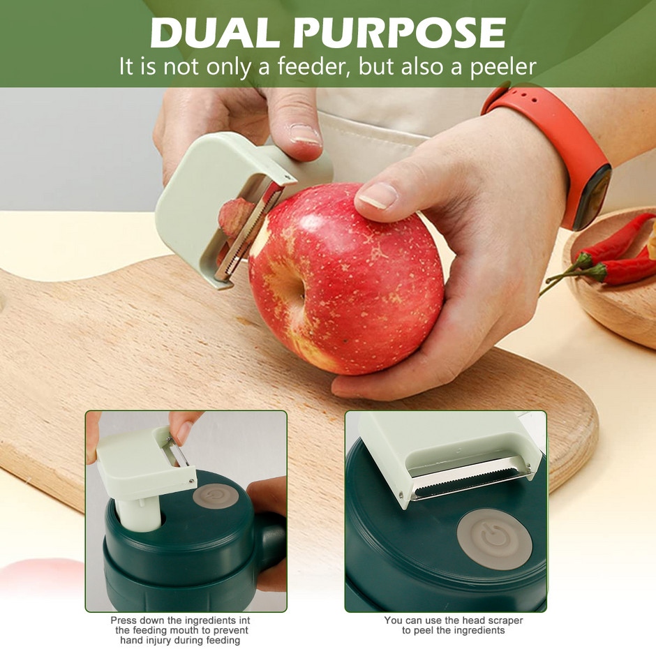 Електрическа резачка за зеленчуци Мултифункционален чопър за храна Резачка Ръчна машина за