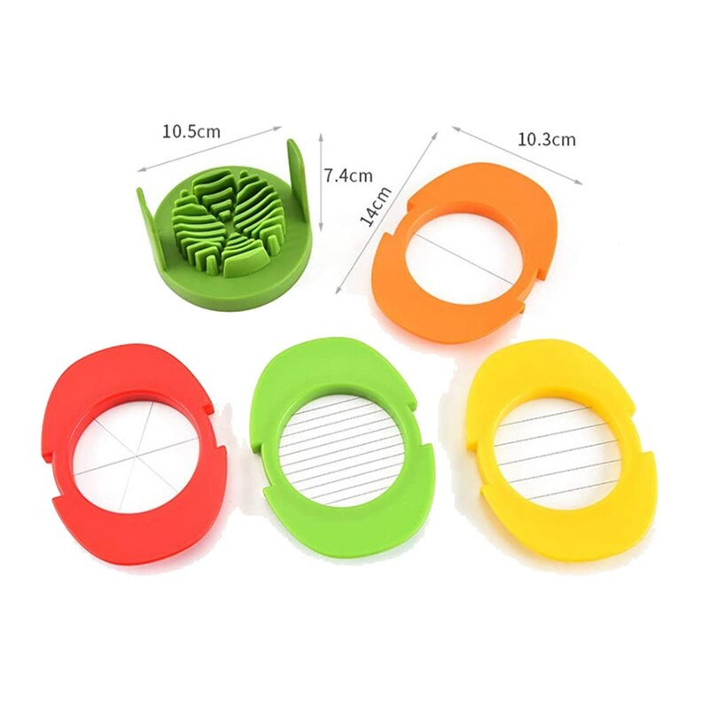 Многофункционална резачка за яйца Резачки за твърдо сварени яйца с режещи телове от неръждаема