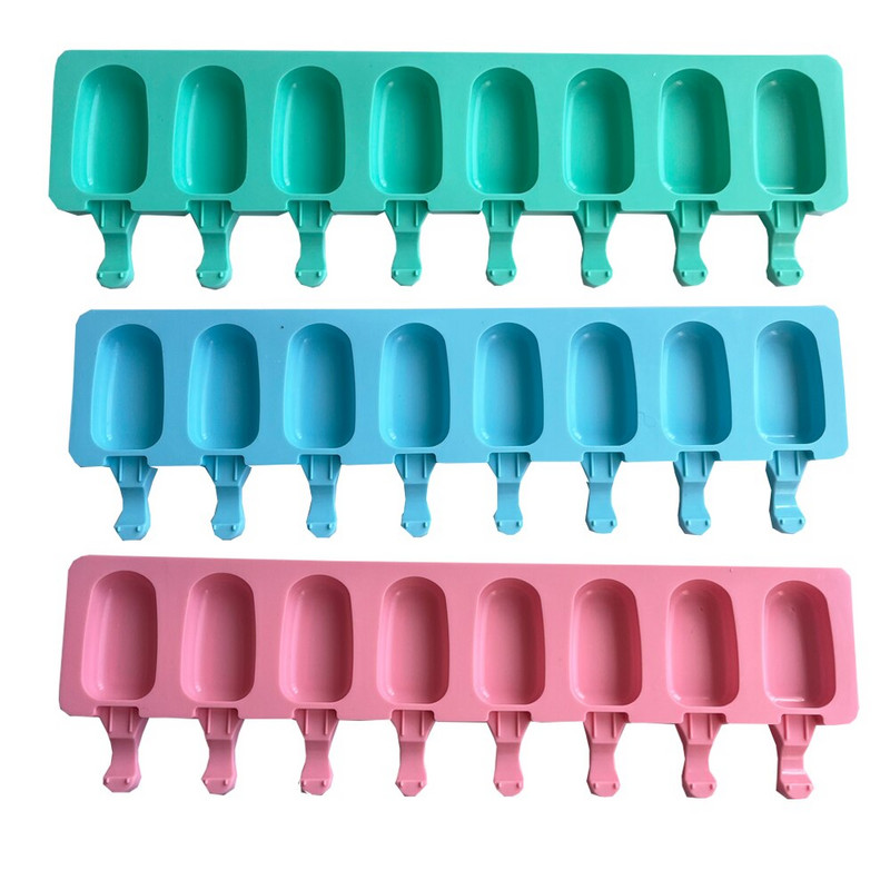 Badu.gr Φόρμα παγωτού σιλικόνης DIY φόρμες για επιδόρπιο σοκολάτας Δίσκος παρασκευής παγωτού ...