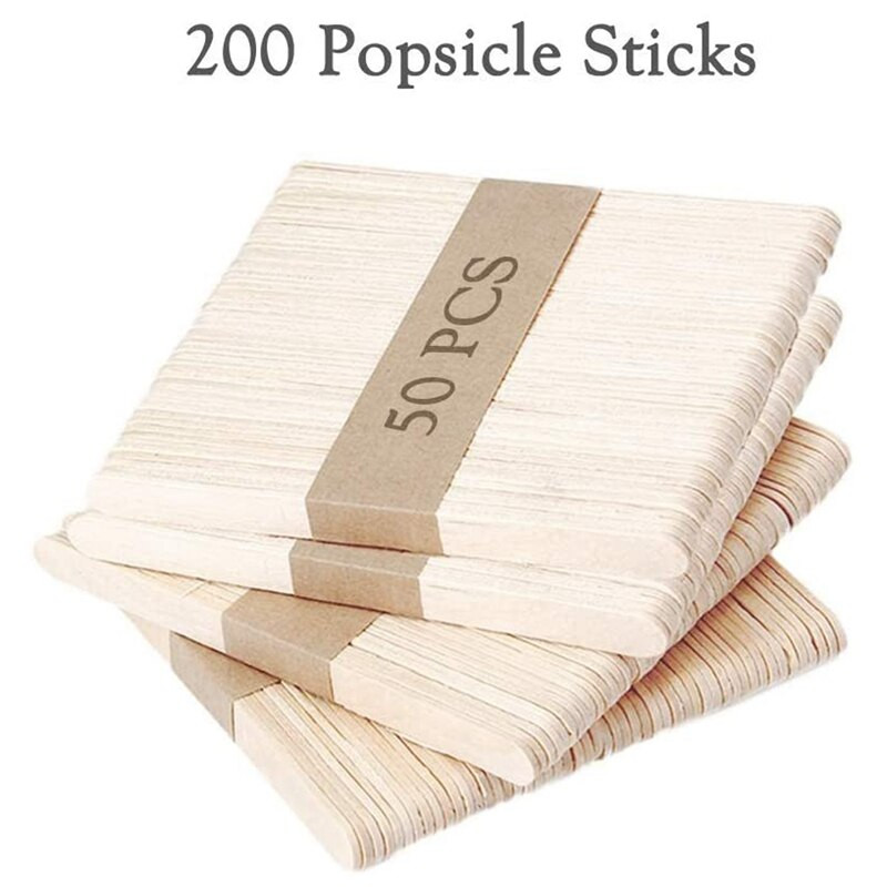 Badu.bg Popsicle Stick 200Pcs Ръчно изработен сладолед Сладолед Супер ...
