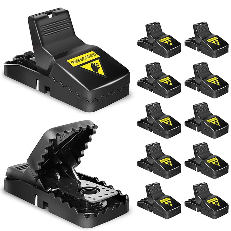 Badu Bg 6 бр Пластмасов капан за мишки за многократна употреба Плъхове мишки хващащи малки