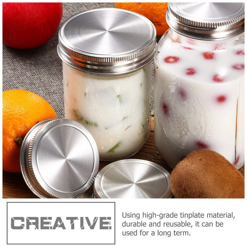 Baduglobal.ro Capace Borcane Conserve Mason Gură Inele late Capac inel ...