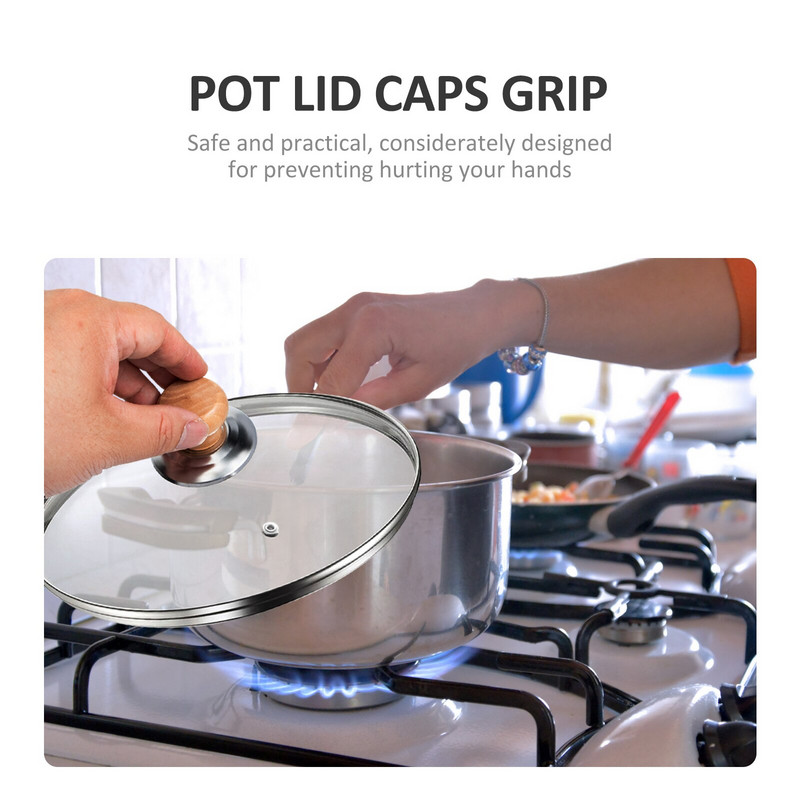 Badu Bg Капак Копче за тенджера Дръжка за тиган Резервен капак Crockuniversal Дръжки Копчета