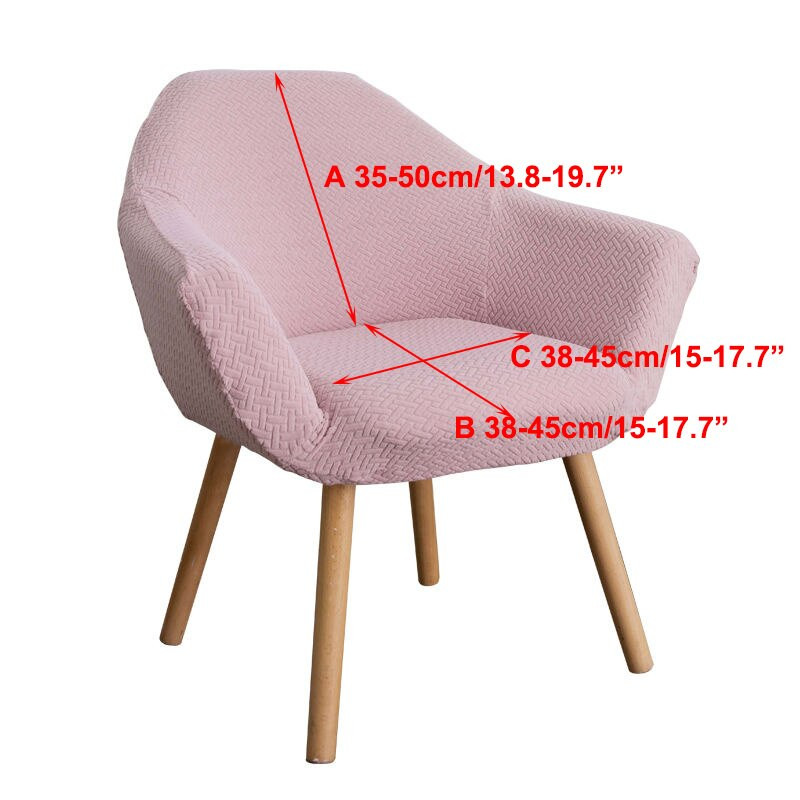 Badu Bg Скандинавска извита калъфка за стол Жакард Спандекс Високо наклонен акцент Калъфки за