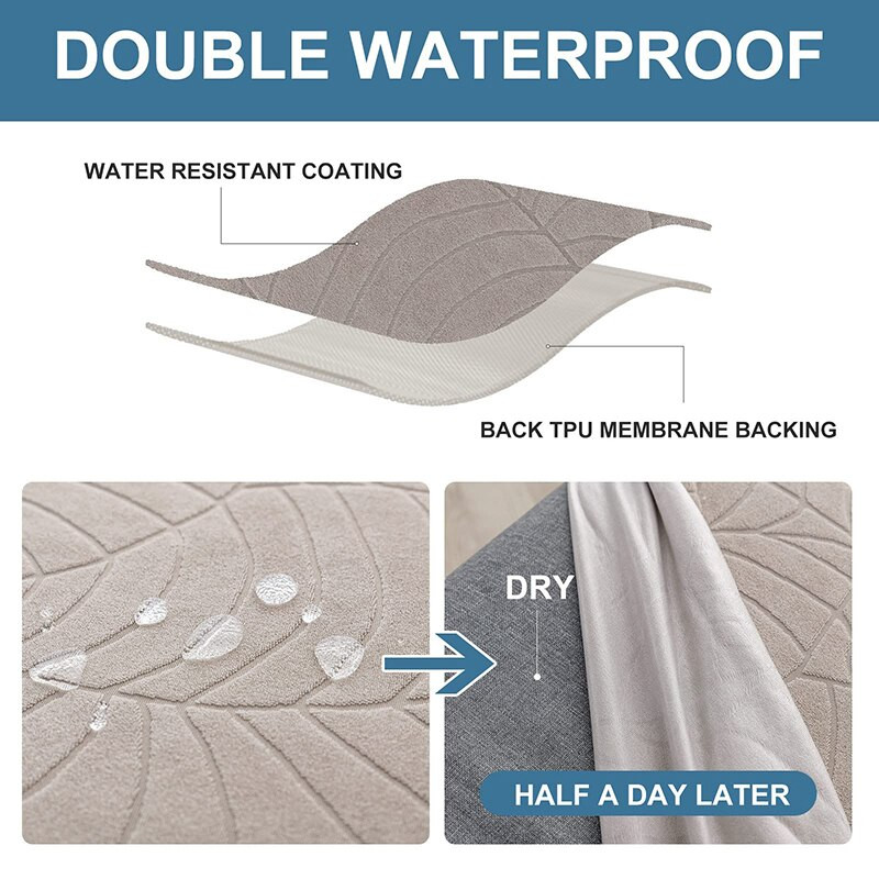 Badu.bg 100% водоустойчива калъфка за седалка 1/2/4/6 PC разтегливи жакардови калъфки за седалки ...