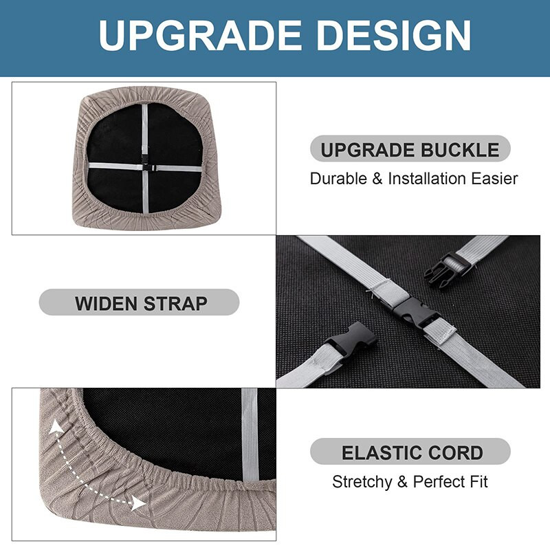 Badu.bg 100% водоустойчива калъфка за седалка 1/2/4/6 PC разтегливи жакардови калъфки за седалки ...