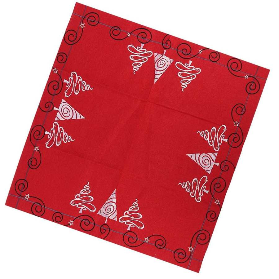 Badu.bg салфетка Полиестерни салфетки Коледни елхи Шаблони за бродерия Маса Пътека Декорация за ...