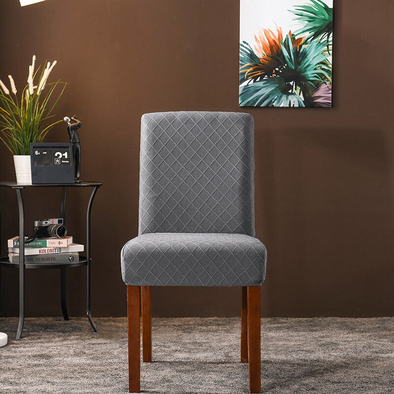 Badu.bg 1/2/4/6 PCS Плетени жакардови калъфи за столове Висококачествена еластична еластична ...