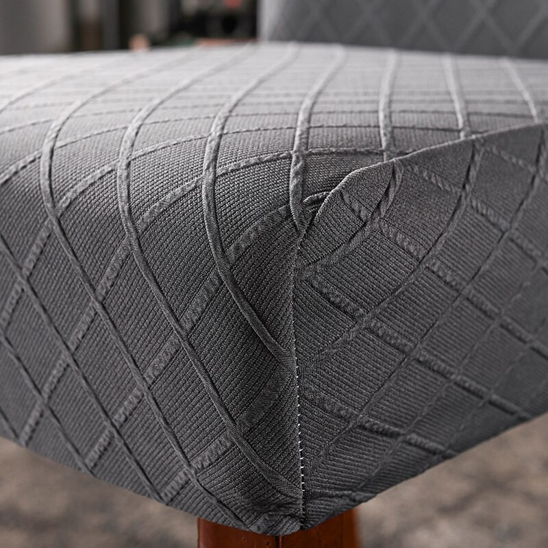 Badu.bg 1/2/4/6 PCS Плетени жакардови калъфи за столове Висококачествена еластична еластична ...