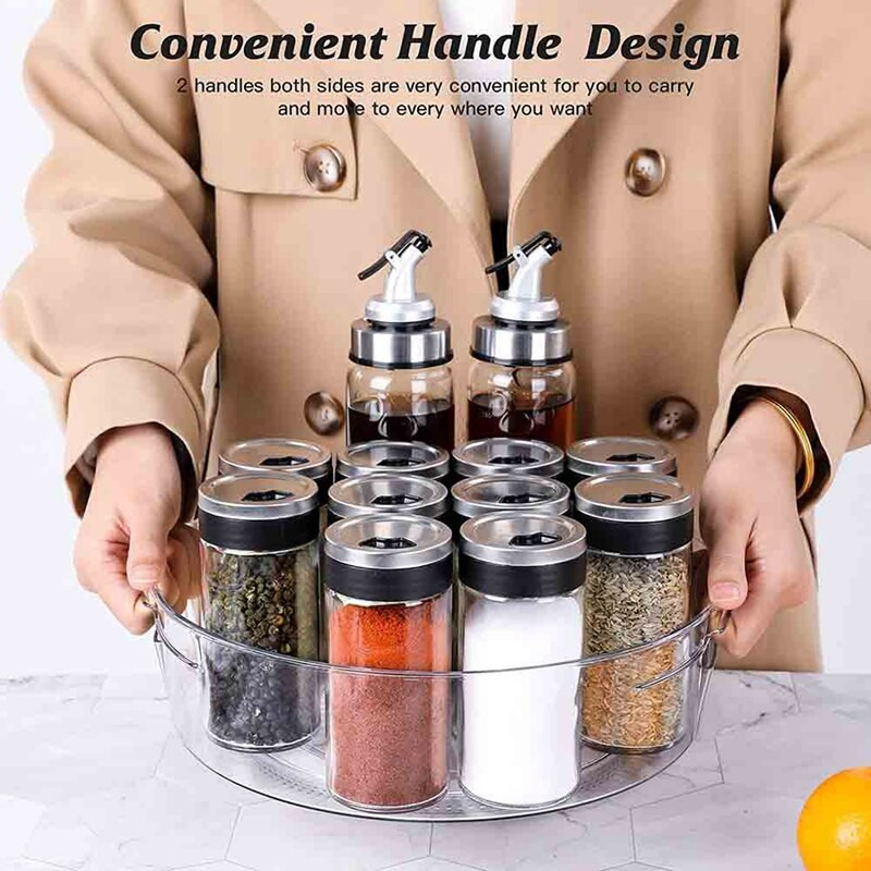 Badu Bg Органайзер Lazy Susan 11 инчов грамофон Lazy Susan 2 пакета за шкаф нехлъзгаща се на