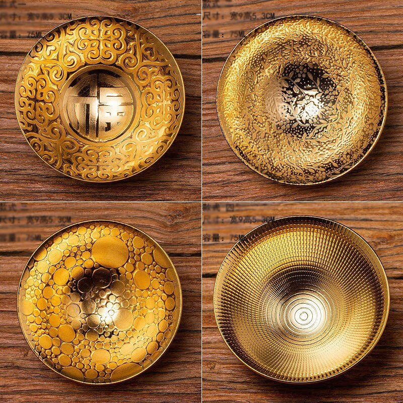 Badu.bg Винтидж позлатена чаша за чай Керамична чаша за чай Китайски ...