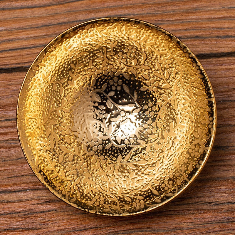 Badu.bg Винтидж позлатена чаша за чай Керамична чаша за чай Китайски ...