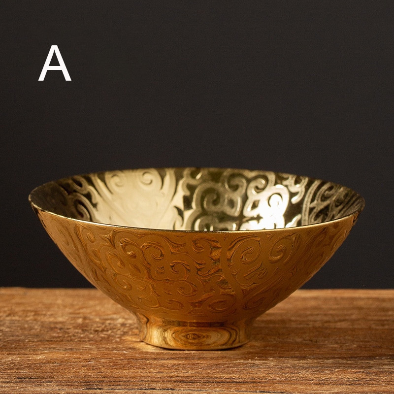 Badu.bg Винтидж позлатена чаша за чай Керамична чаша за чай Китайски ...