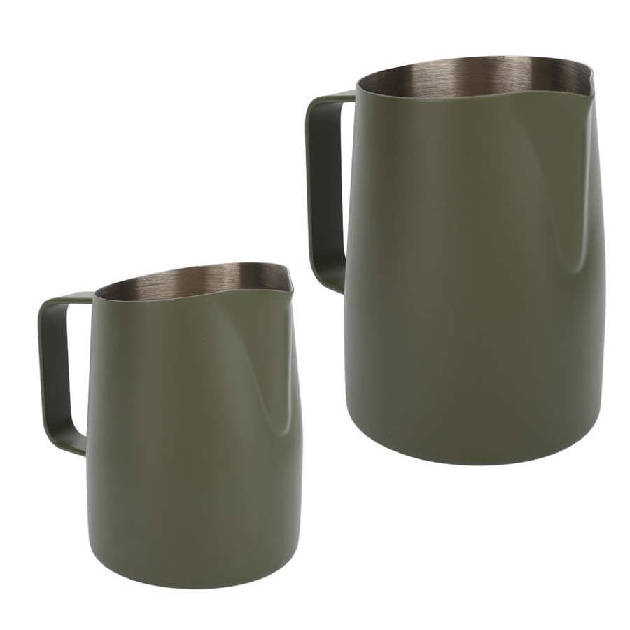 Badu Bg Кана за разпенване на мляко Кана с наклонена уста от неръждаема стомана за разпенване на