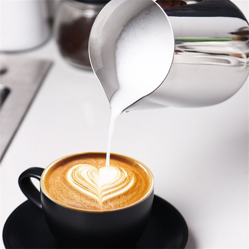 Badu Bg Кана за разпенване на мляко Кани за еспресо на пара Кафе от неръждаема стомана Капучино