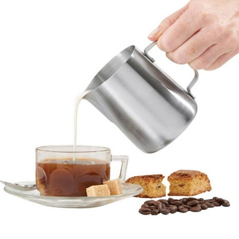 Кафене от неръждаема стомана Кана за разпенване на мляко Кана за еспресо Кафе Barista Craft Кана