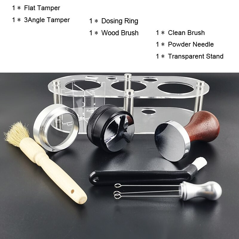 Badu Bg 1 7 бр 51 мм 53 мм 58 мм стойка за набиване на кафе за регулируем 3 ъгълен чук за