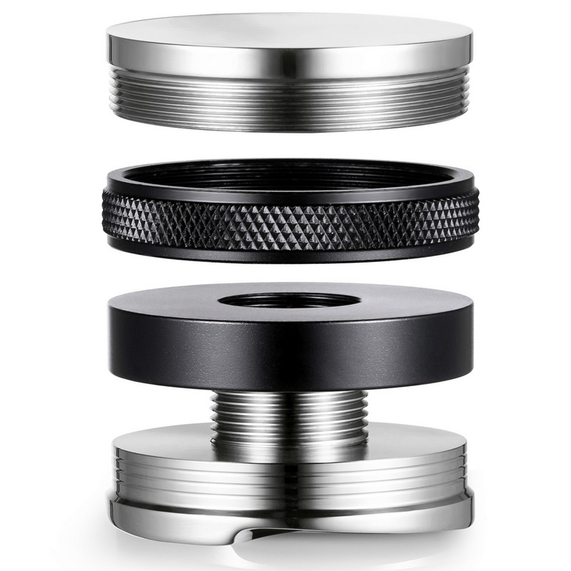 58 мм разпределител за кафе и тампер нивелир за кафе от неръждаема стомана Двойна глава за