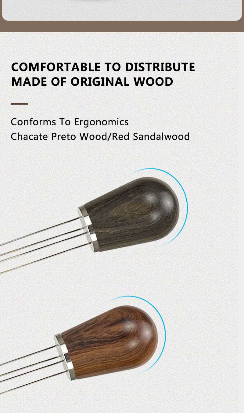 Badu Bg Игла за разпределение на кафе 304 Бъркалка за кафе Разпределение Нивелатор Тип игла с