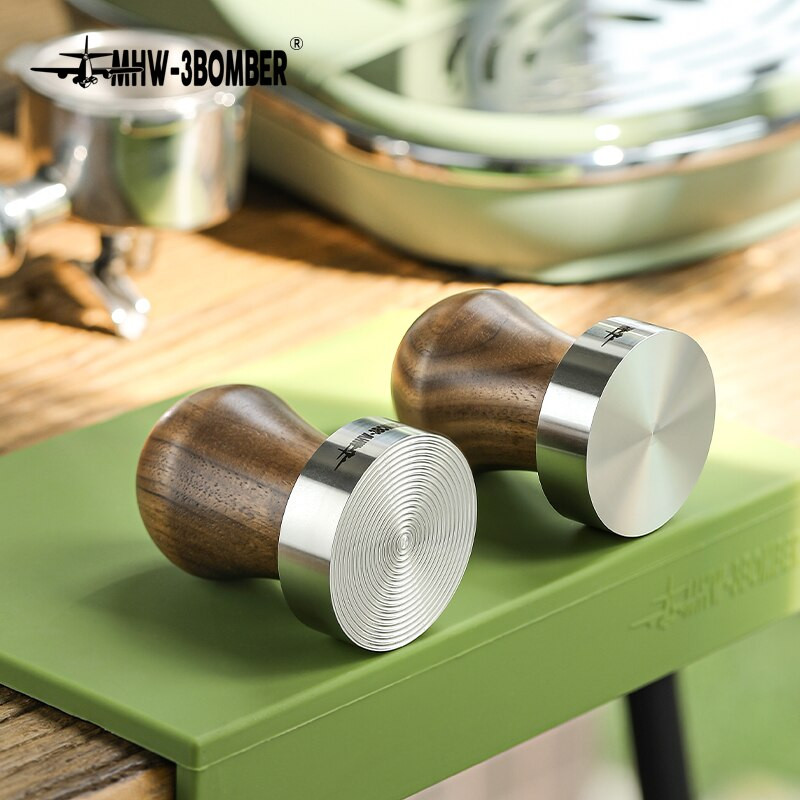 Badu Bg Тампер за кафе еспресо 51 мм за преса за кафе Delonghi от неръждаема стомана с плоска