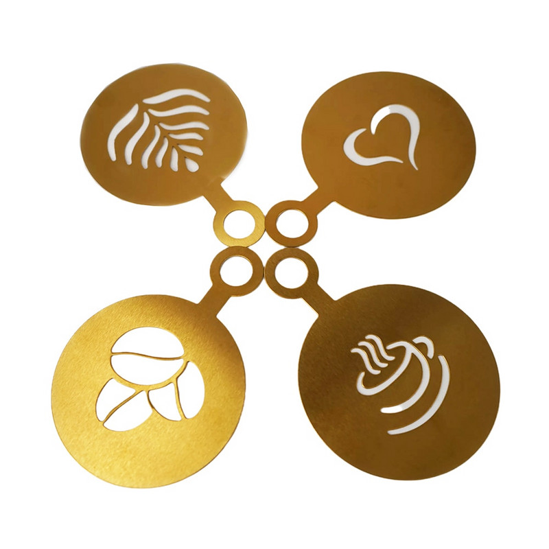 Badu Bg 430 форма за рисуване на кафе от неръждаема стомана форма за пръскане на прах за хляб