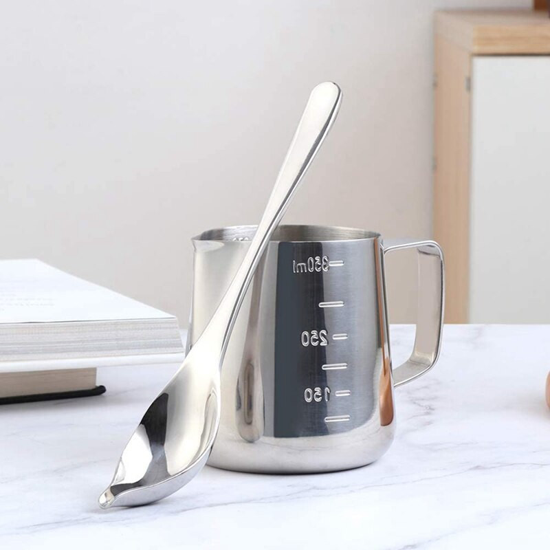 Badu Bg Кана за разпенване на мляко Кани за кафе от неръждаема стомана Кана за мляко Чаша Везни