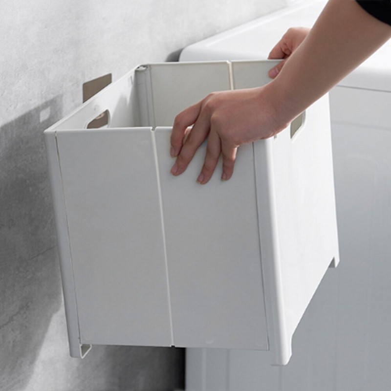 Baduglobal.ro Coș de rufe pliabil coș pătrat de depozitare pe perete ...