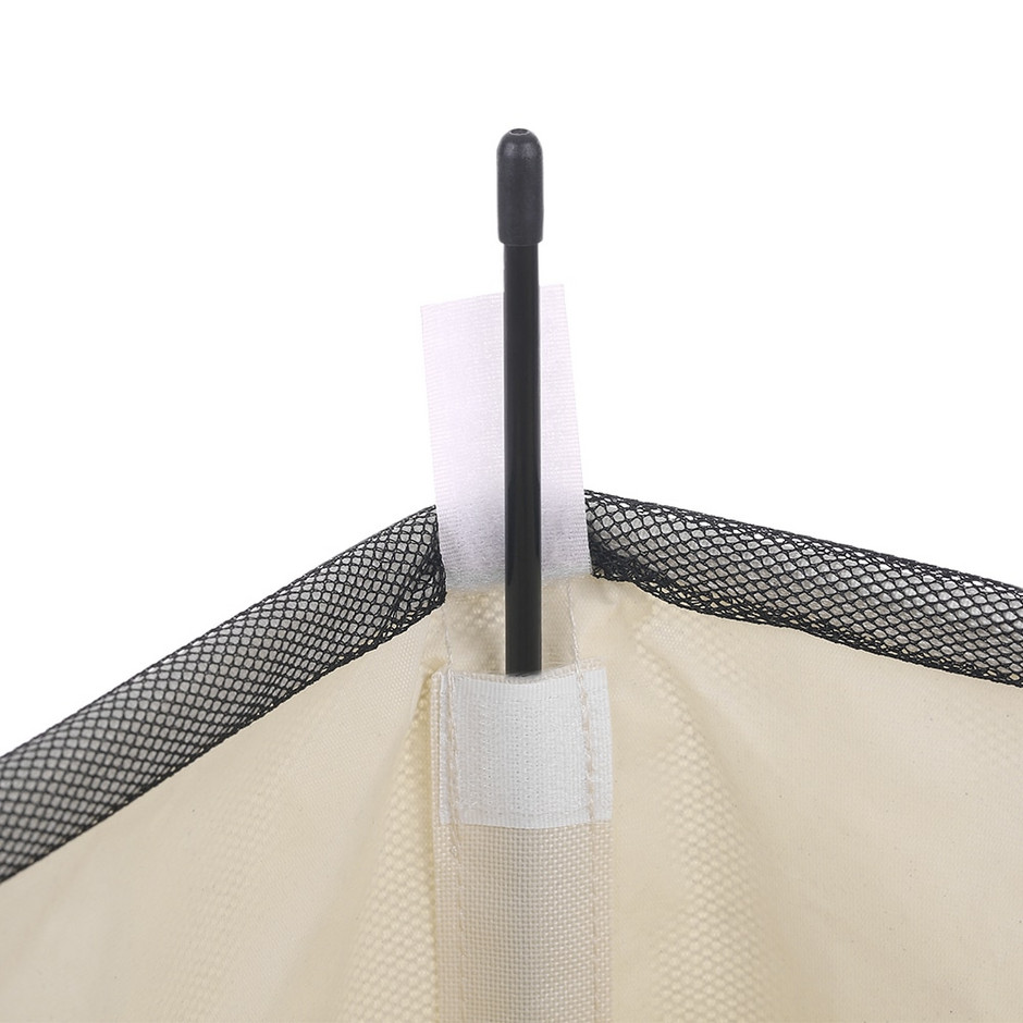 Badu Bg Сгъваема платнена кошница за пране от Оксфорд голяма кошница мрежест шнур кошница за