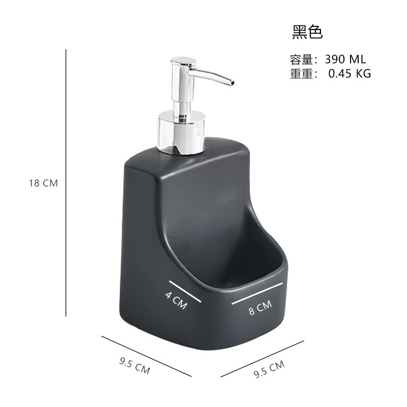 Badu Bg 300ml Керамични дозатори за течен сапун Бутилка за сапун за баня Подбутилиране за баня