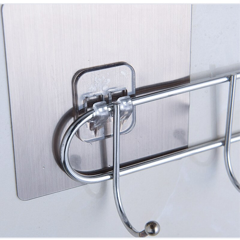 Badu Bg Монтирани на стена държачи за висящи стелажи без пробиви Пластмаса от неръждаема стомана