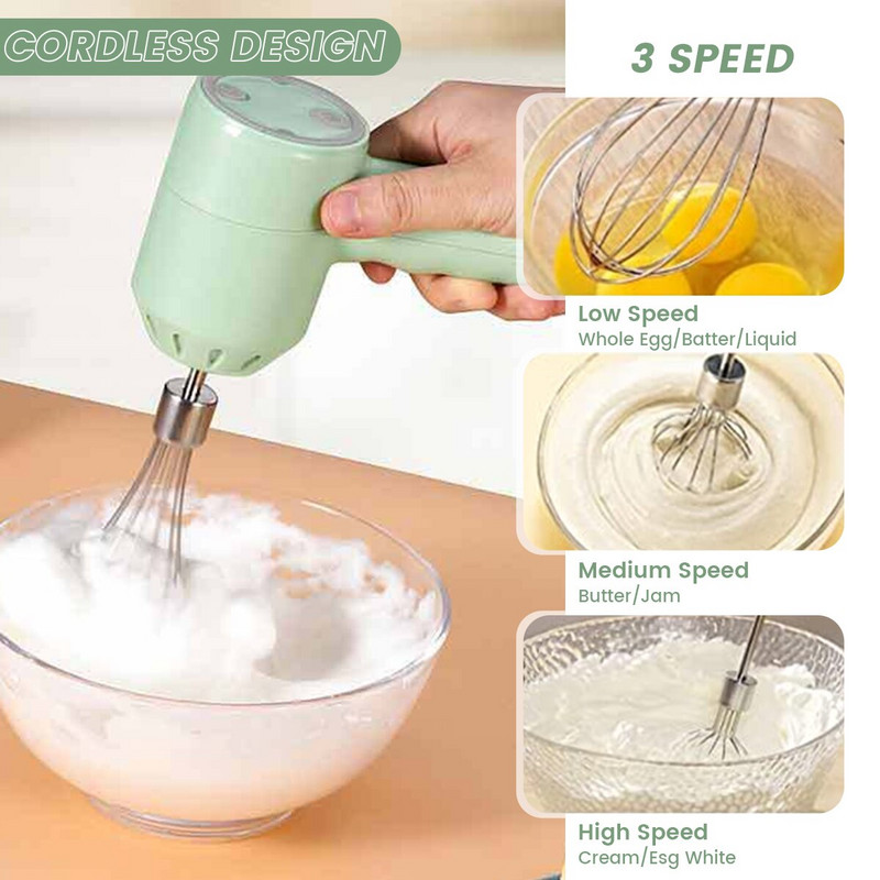 Baduglobal.ro Tocator de usturoi fara fir Batitor de mana electric ...