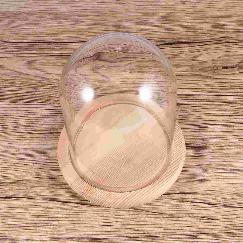 Капак със стъклен купол Камбанка Cloche Витрина с цветя Прозрачни ...