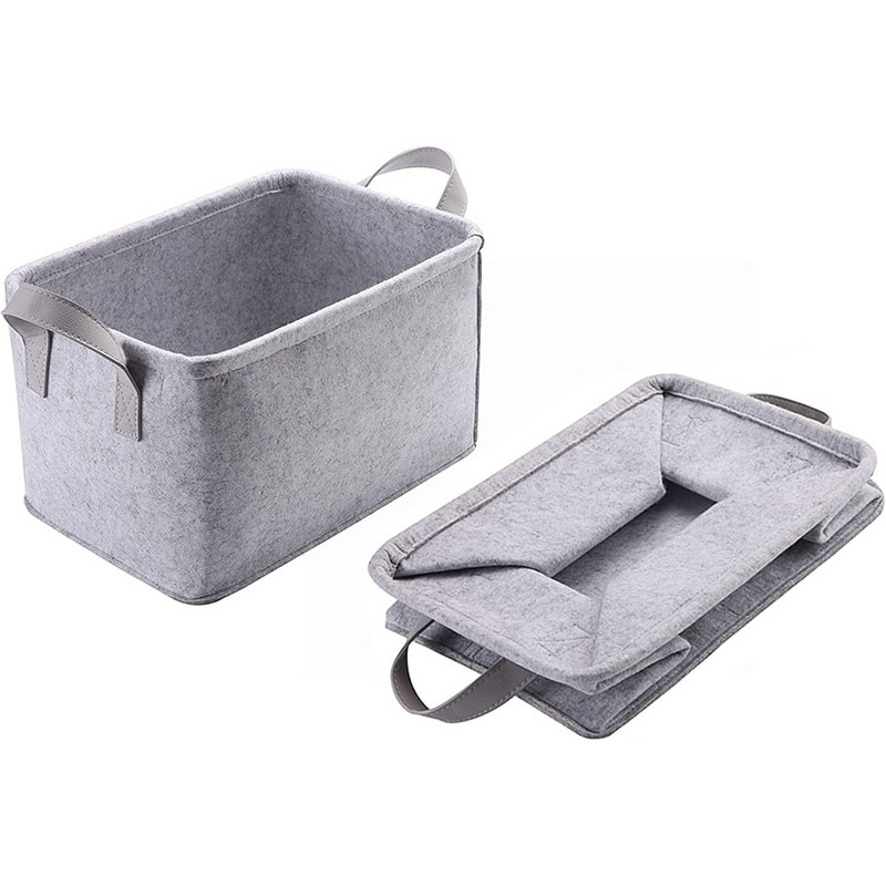 Badu.bg Сгъваема кошница за съхранение Кутии за съхранение от филц ...