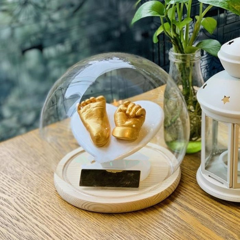 Badu Bg Диаметър 13 см среден размер Трикрака основа за дънери Кръгла стъклена куполна ваза