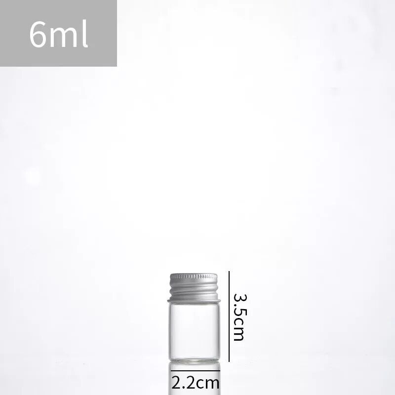 Badu Bg 5 бр 5 6 8 10 12 15 20 25 35 мл малки стъклени бутилки с 3 цветни алуминиеви капачки