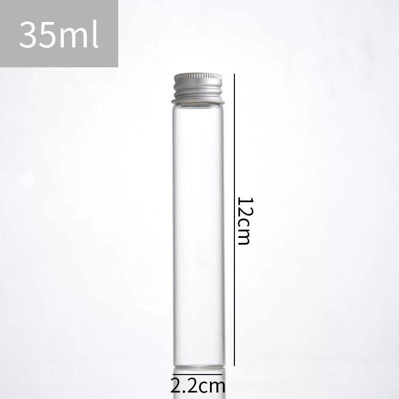 Badu Bg 5 бр 5 6 8 10 12 15 20 25 35 мл малки стъклени бутилки с 3 цветни алуминиеви капачки