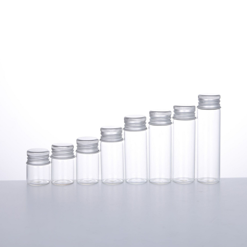 Badu Bg 5 бр 5 6 8 10 12 15 20 25 35 мл малки стъклени бутилки с 3 цветни алуминиеви капачки