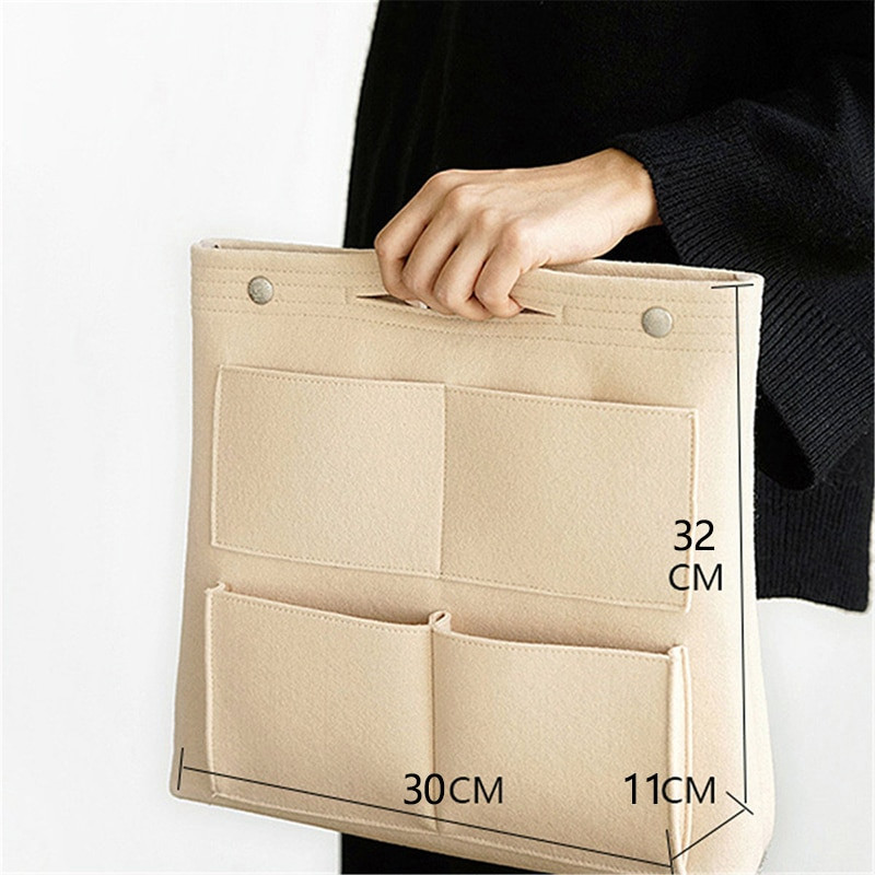 Badu Bg Нова чанта за съхранение с филцова вложка Многоджобни пътни козметични чанти за тоалетни