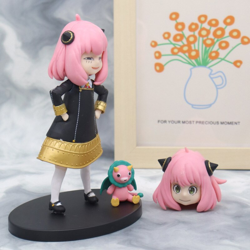 Badu.gr Anime Spy X Family Anya Forger Figure Model Cute Doll PVC Head ...