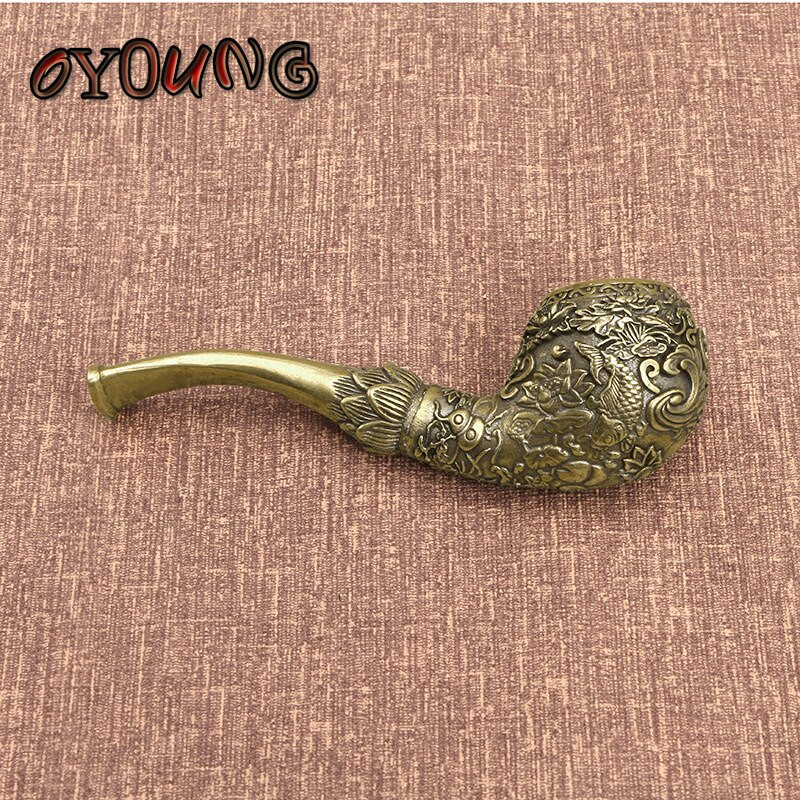 Badu.bg Ретро Pure Copperish Fish Flowers Pipe Commney Long Pipe ...