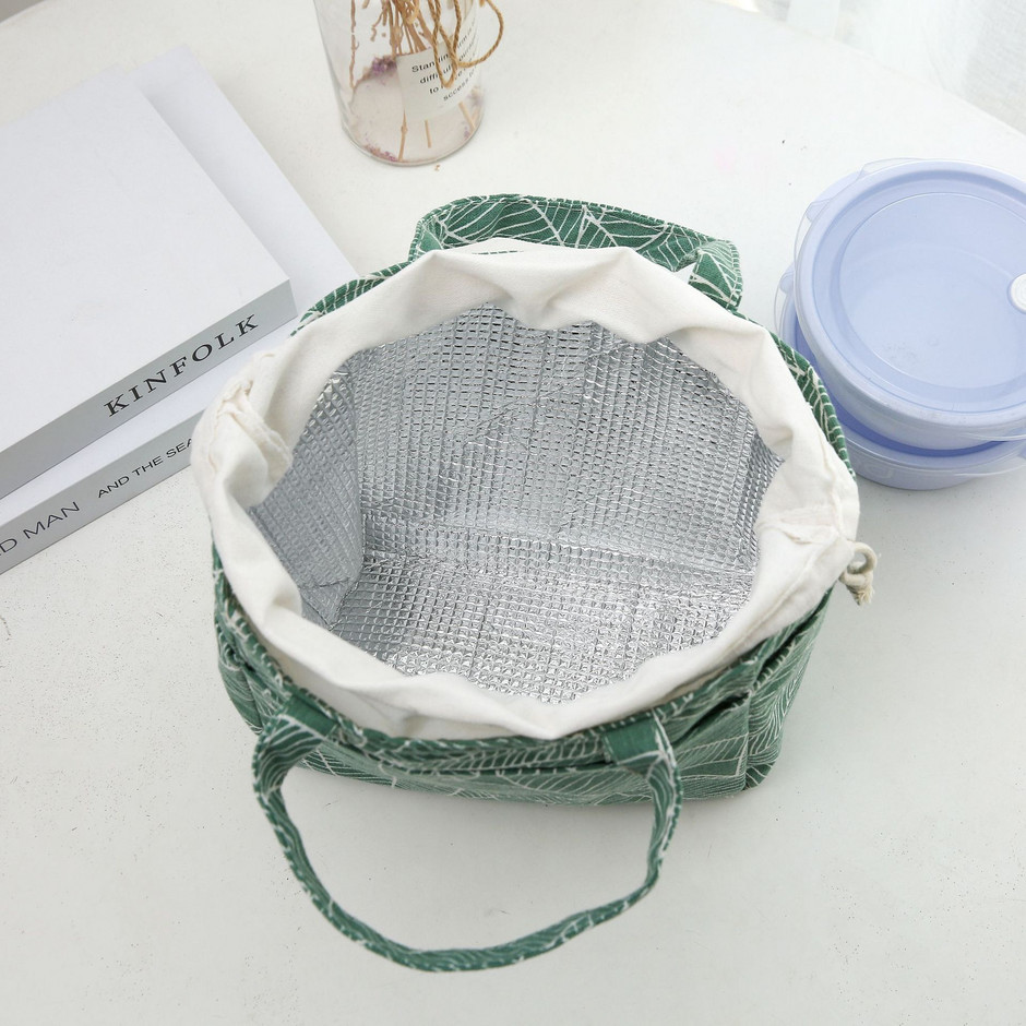 Badu Bg Модни чанти за обяд Връзка за пикник Тоте Преносима изолация Кутия за обяд Малка дамска