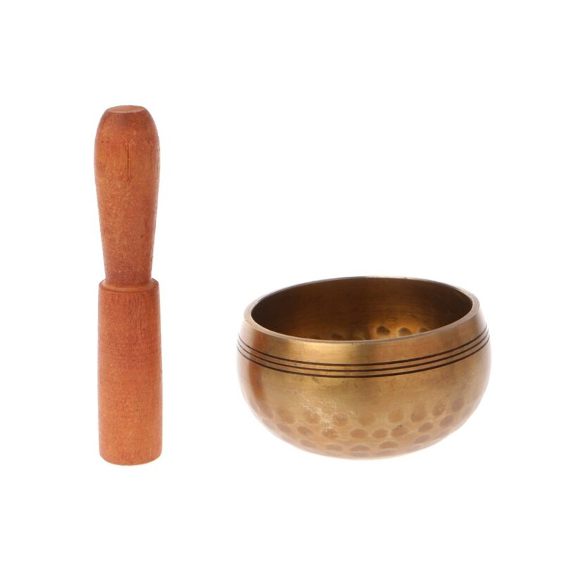 Badu Bg Пееща купа за тибетски будизъм ръчно изкована йога медна чакра медитация подарък