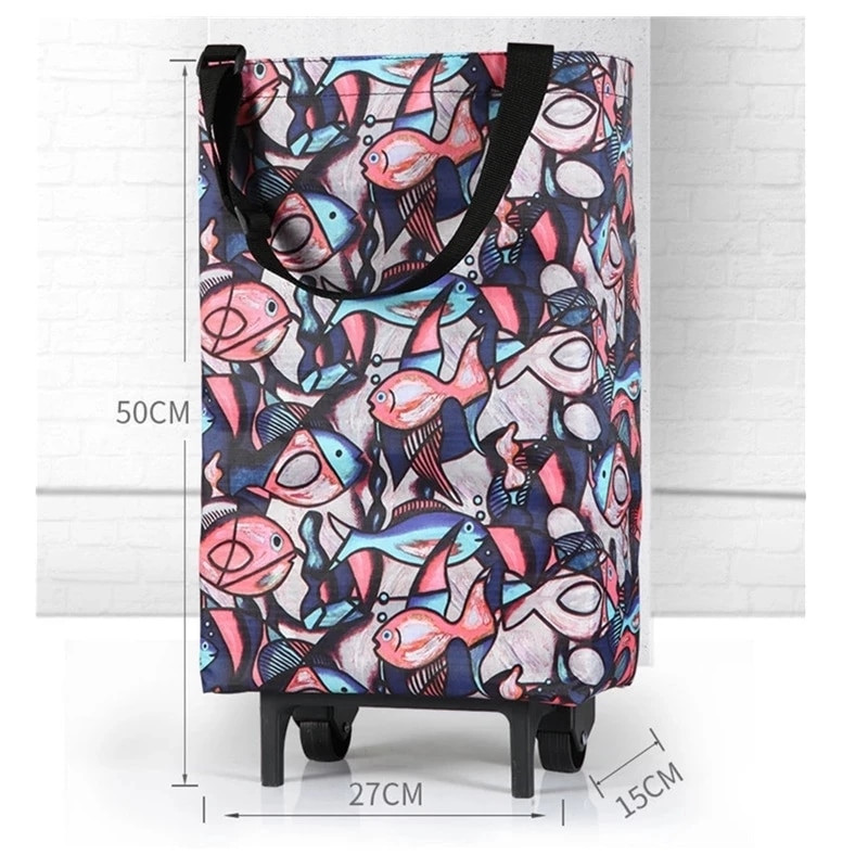 Badu Bg Сгъваема чанта за съхранение Голям капацитет за пазаруване Органайзер за храна Количка