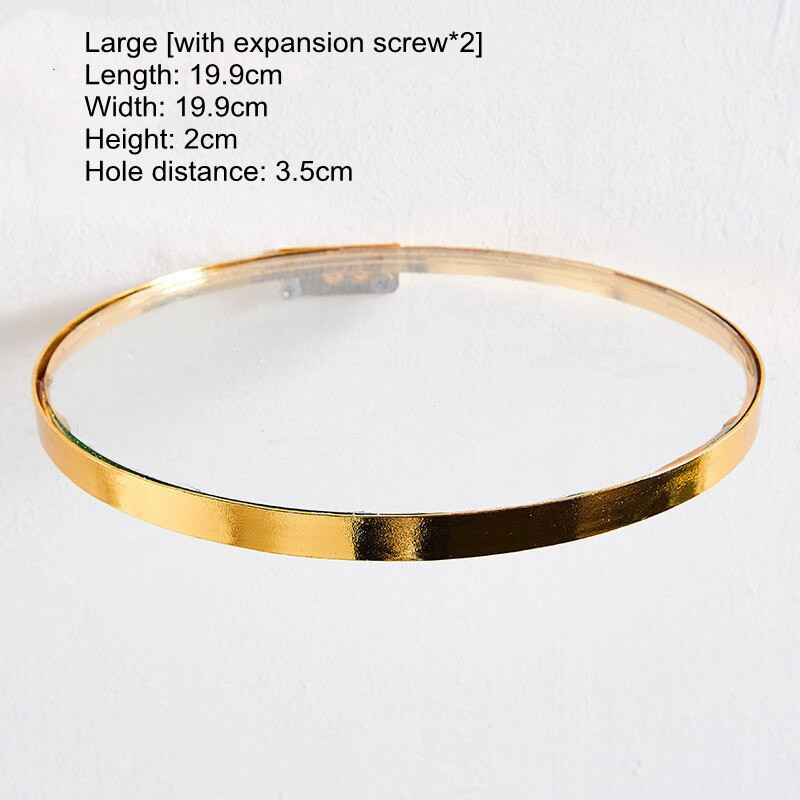 Badu Bg Златен рафт за стена Стъклен плаващ рафт Стелаж за стъклени первази Цветя Стенни рафтове