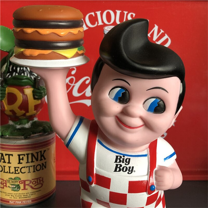 Badu.bg Big Boy Hamburger Piggy Bank America Classic Cartoon Resin ...
