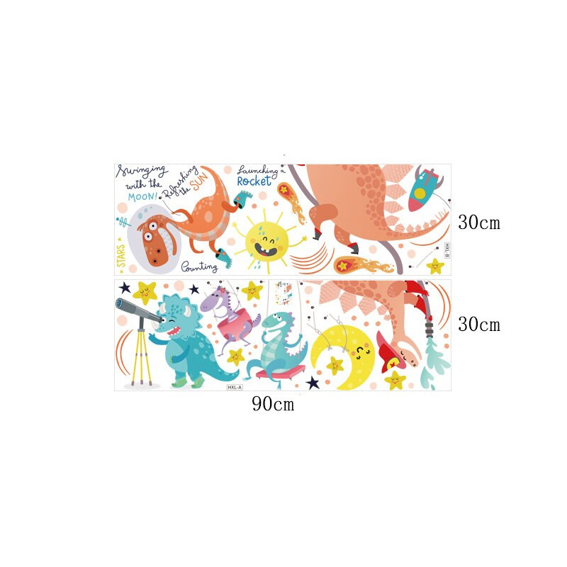 Desene animate Dinozauri Grup Copii Dormitor Gradinita Acasa Perete ...