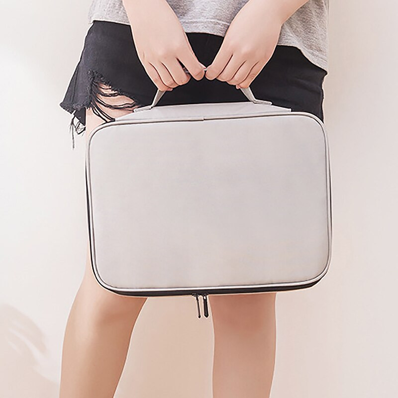 Badu Bg Голям капацитет Чанта за притежател на документи Органайзер Вмъкване на ръчна чанта